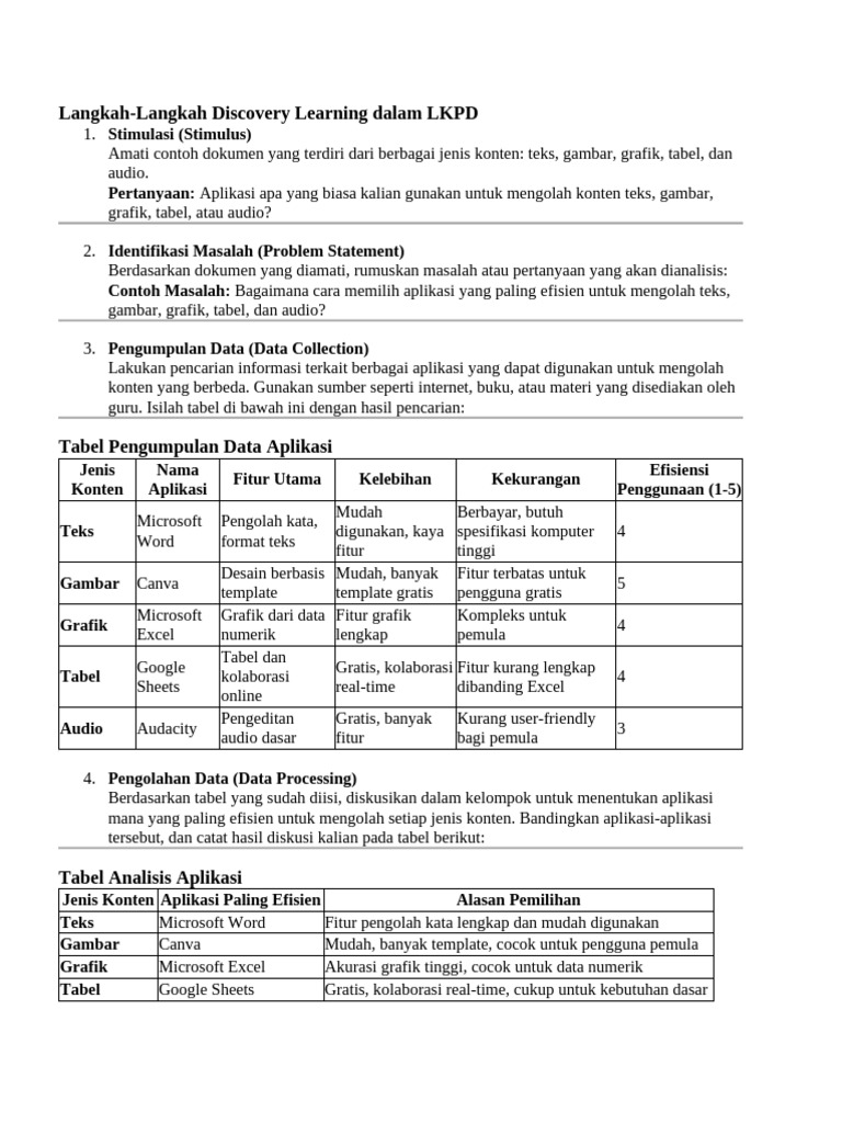 Lembar Jawaban Lkpd Observasi Pdf