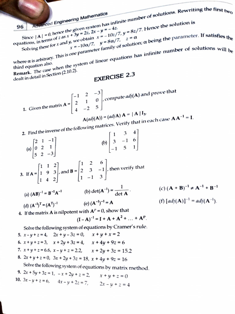 Matrix Practice by Mam 1 | PDF