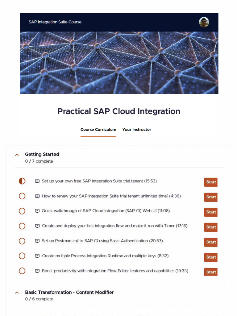 Practical SAP CIoud Integration Curriculum 1726406686 | PDF