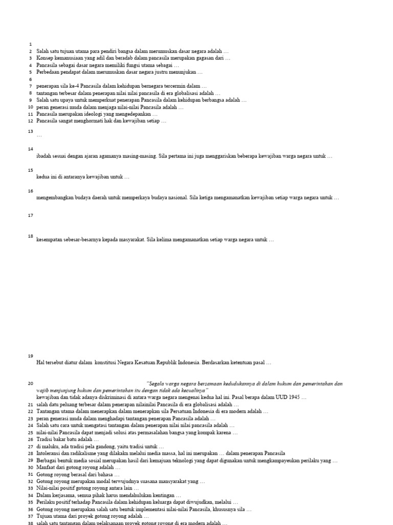 Kisi2 PPKN 2025 Ganjil Ok Fix | PDF