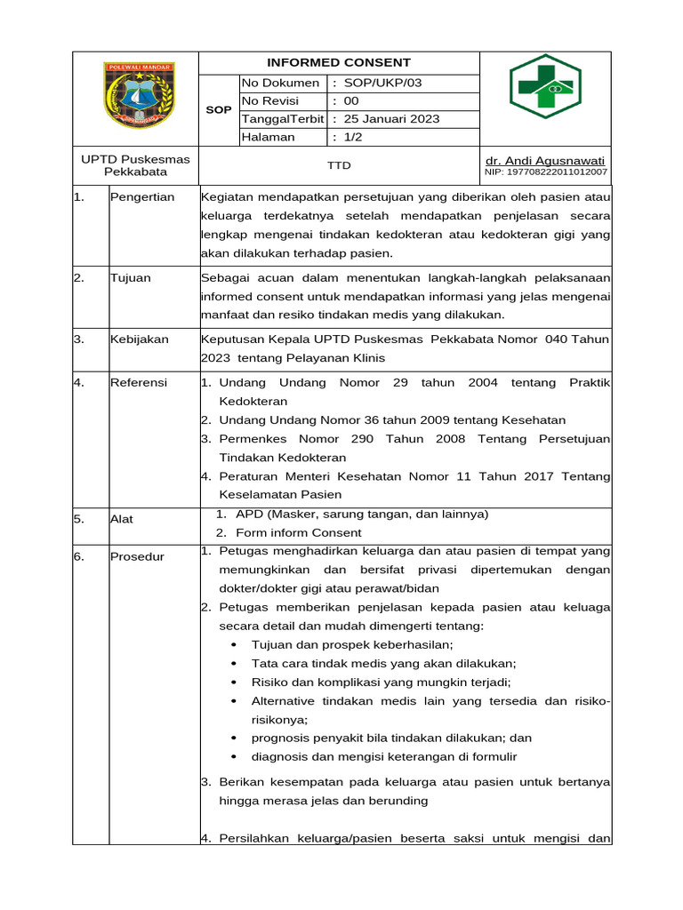 3.1.1.b SOP INFORMED CONSENT | PDF