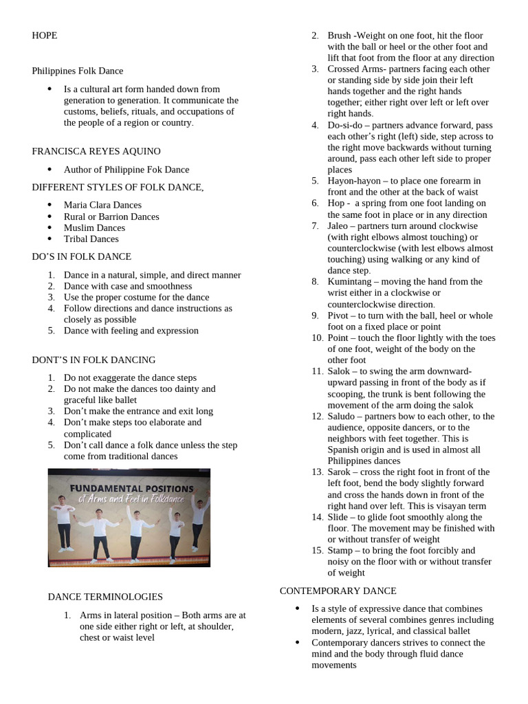 Hope Reviewer | PDF | Dances | Art