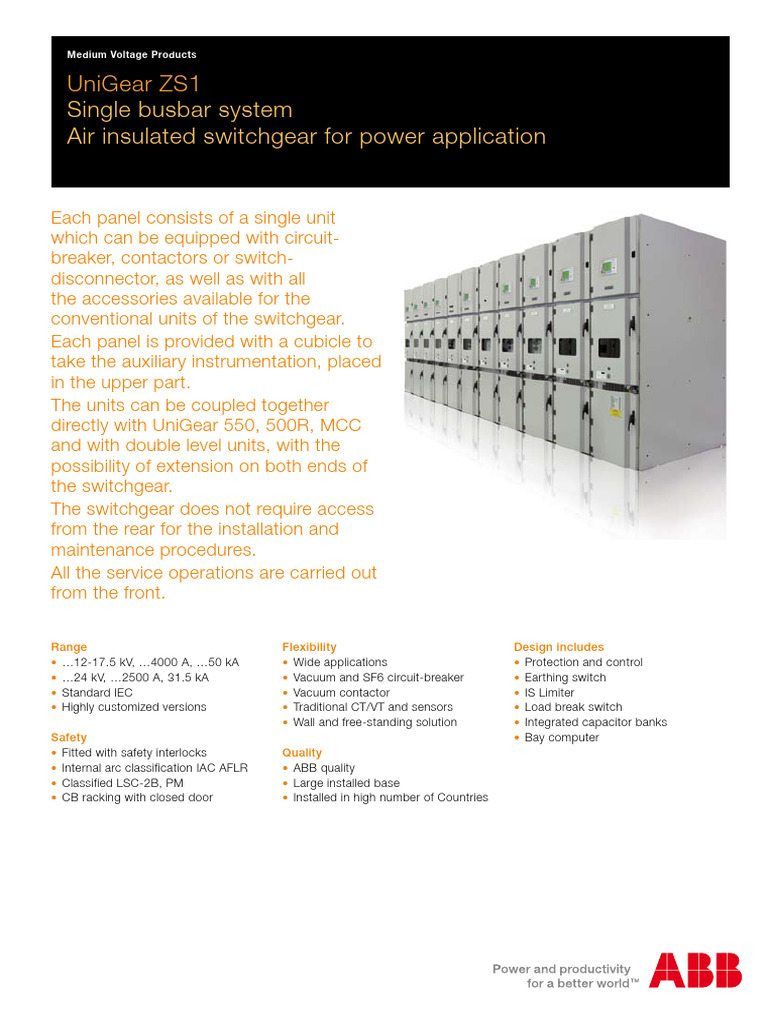 LE - UniGear ZS1 (EN) - 1VCP000071 0909 | PDF