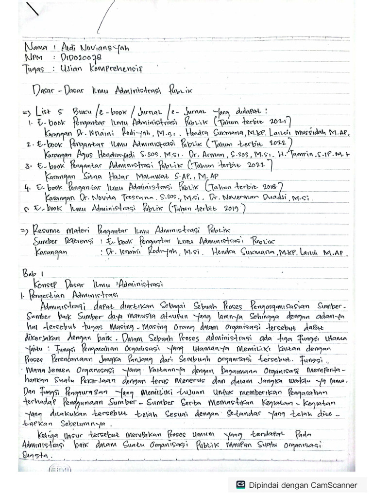 Tugas Ujian Komprehensif - Aldi Noviansyah | PDF
