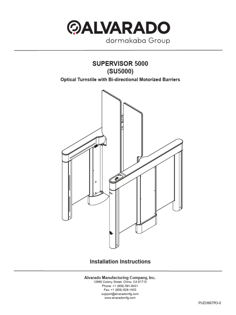 Supervisor 5000 (SU5000) : Optical Turnstile With Bi-Directional ...
