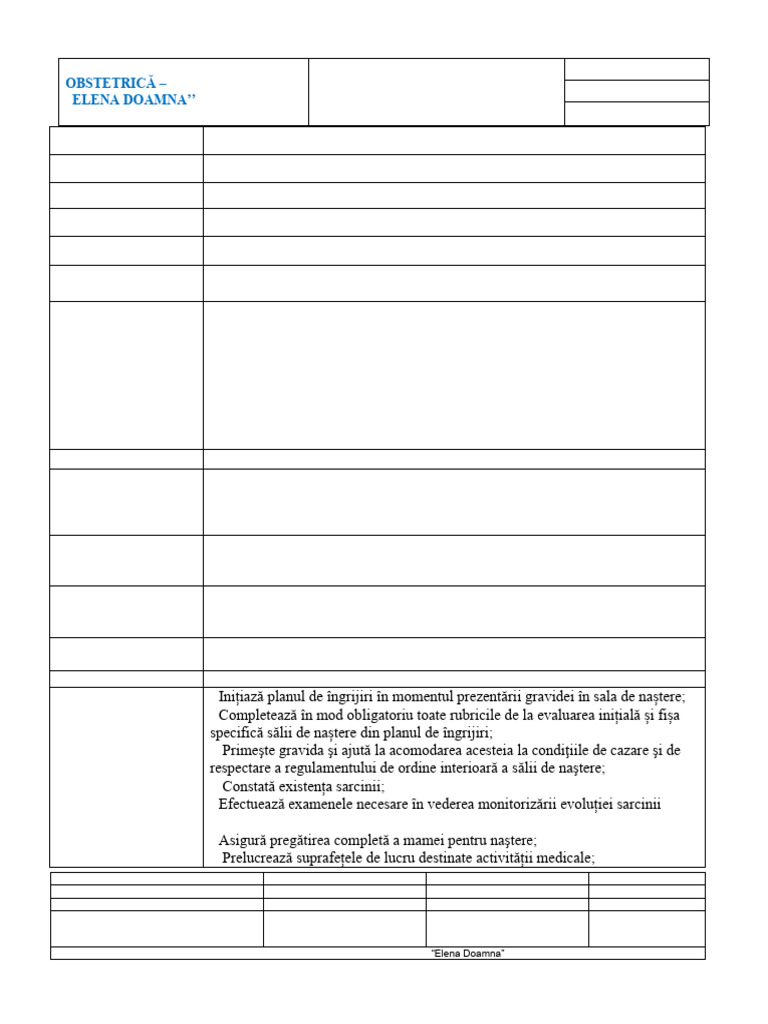 Fisa Post Asistenta Medicala Debutant 11092024 | PDF