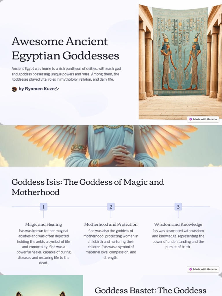 Awesome Ancient Egyptian Goddesses: by Ryomen Kuzn | PDF
