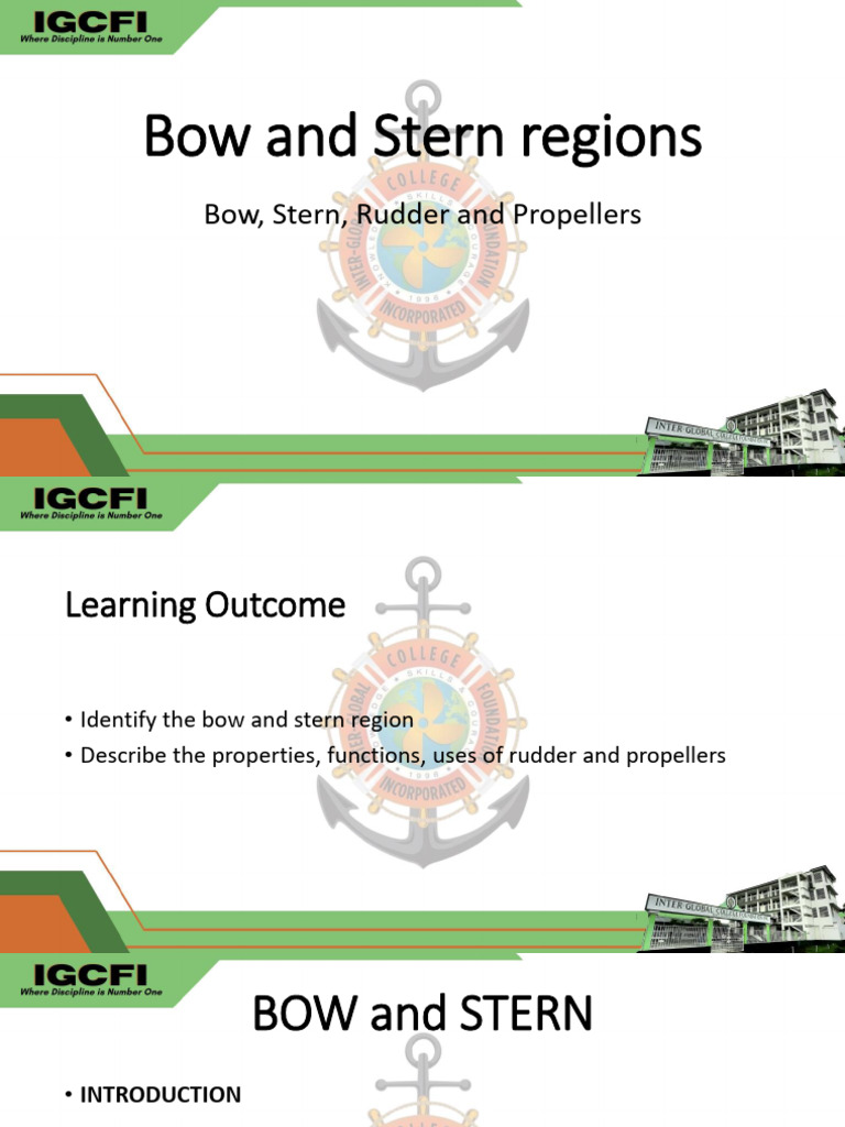Week 4 Bow and Stern Region | PDF