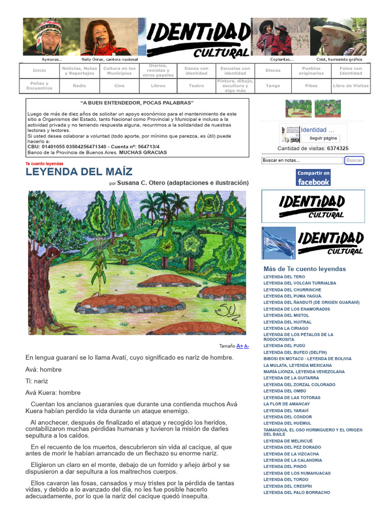 Leyenda Del Maíz | PDF