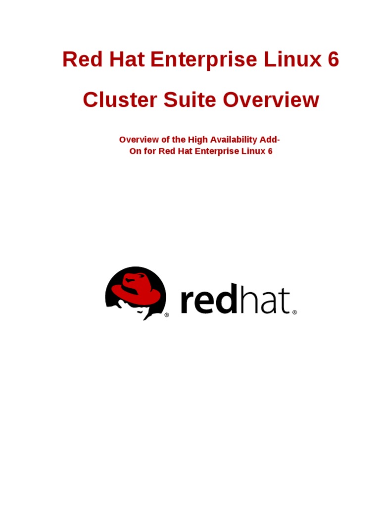 Red Hat Enterprise Linux-6-Cluster Suite Overview-En-US | PDF | Computer Cluster | Load ...