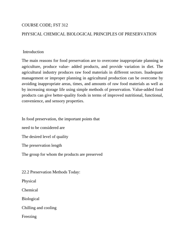 Food Preservation Methods Guide | PDF | Food Preservation | Canning