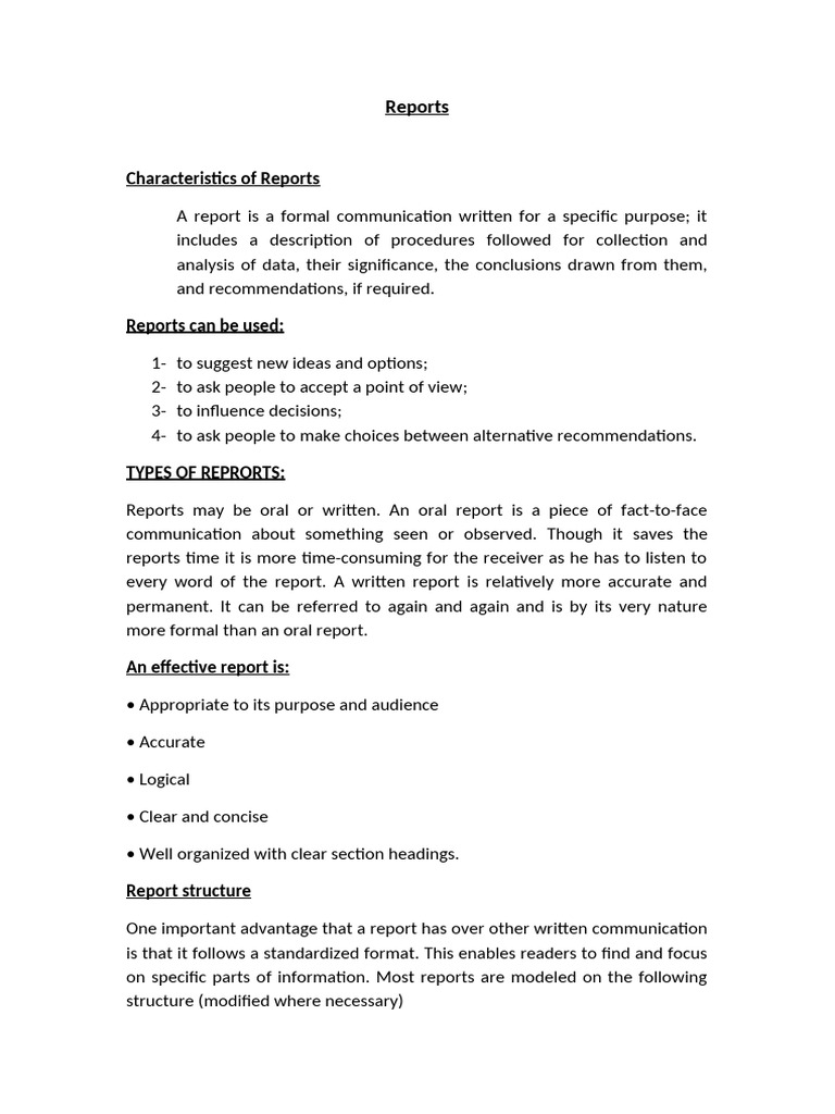 Comprehensive Guide to Report Writing | PDF | Abstract (Summary)