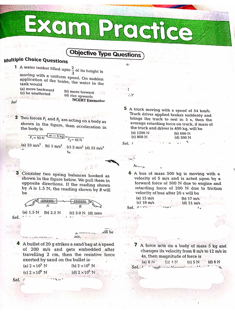 Force Mcqs - Edited | PDF