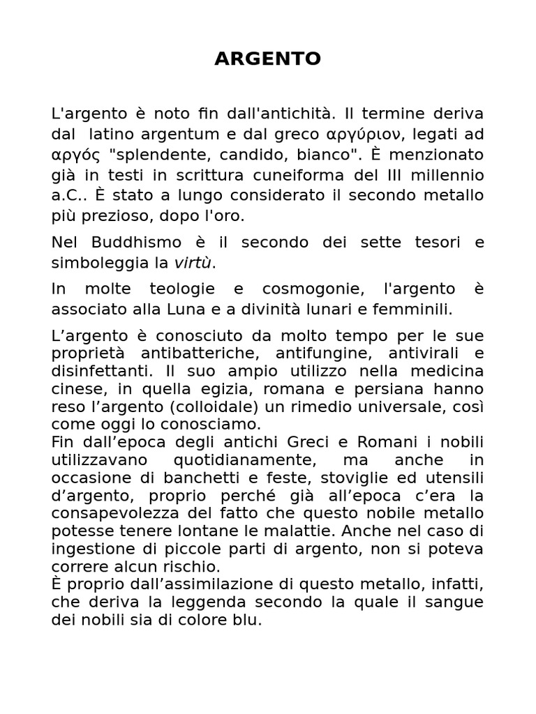 Argento | PDF