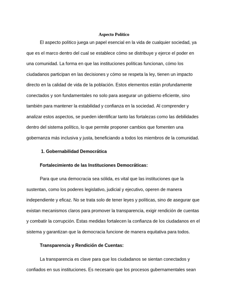 aspectos politicos | PDF