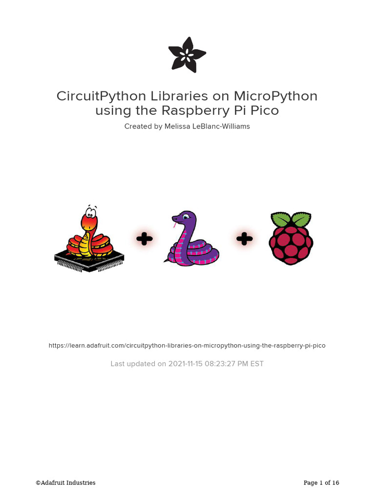 Circuitpython Libraries On Micropython | PDF Circuitpython Libraries On Micropython | PDF