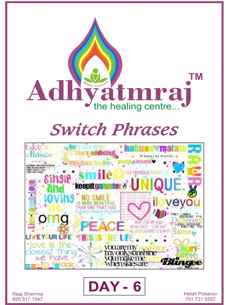 Day 6 Switch Word | PDF