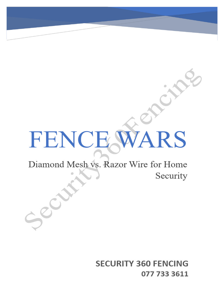 Diamond Mesh vs. Razor Wire | PDF
