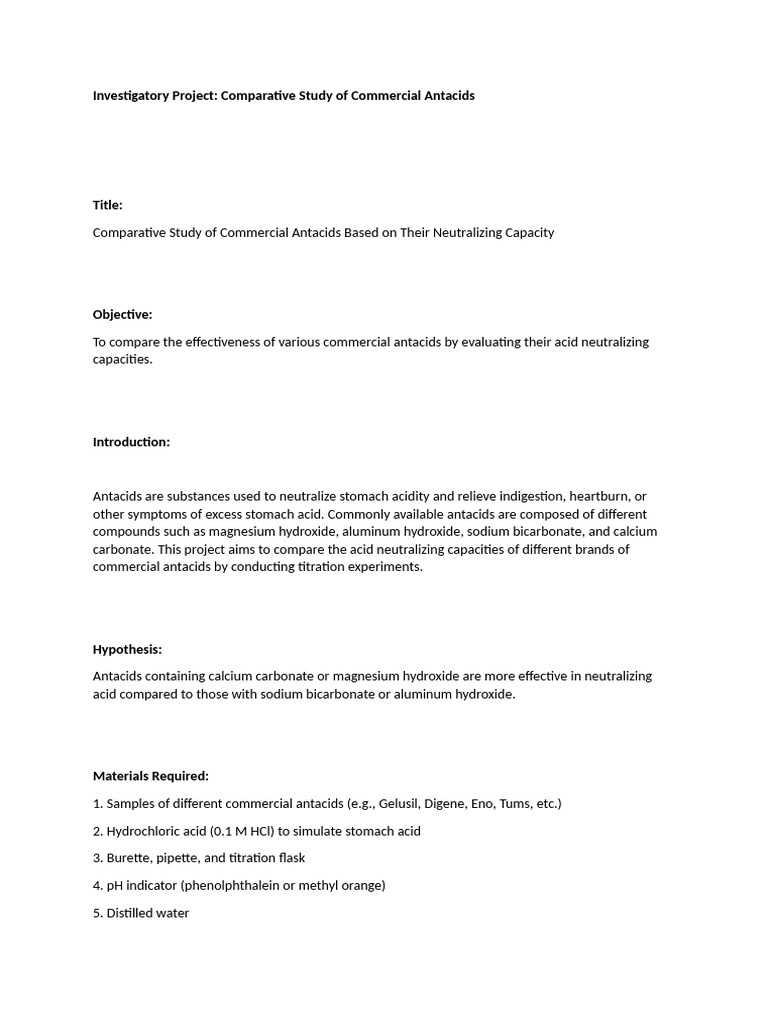 Investigatory Project | PDF