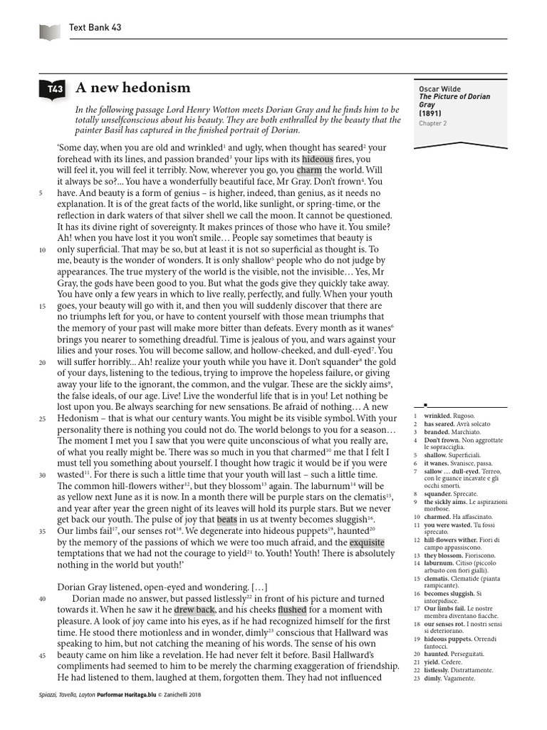 TB43 Wilde A New Hedonism | PDF