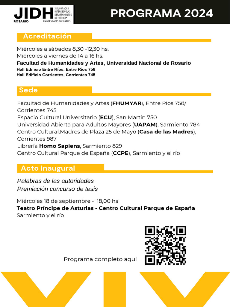 Programa Completo XIX JIDH | PDF