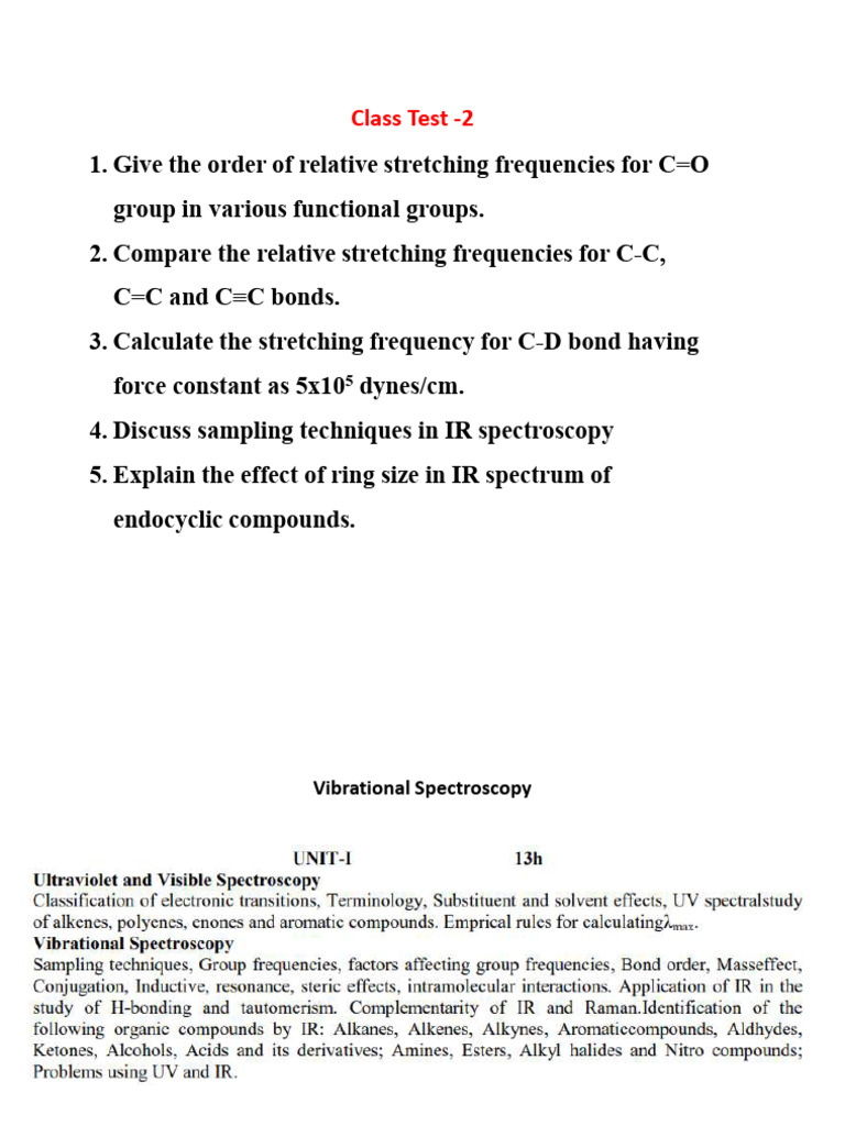 Class Test - 2 | PDF