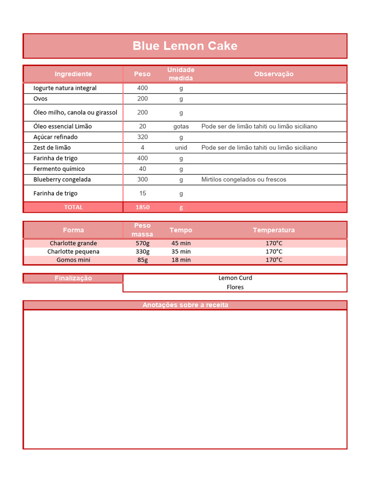 Blue Lemon Cake | PDF
