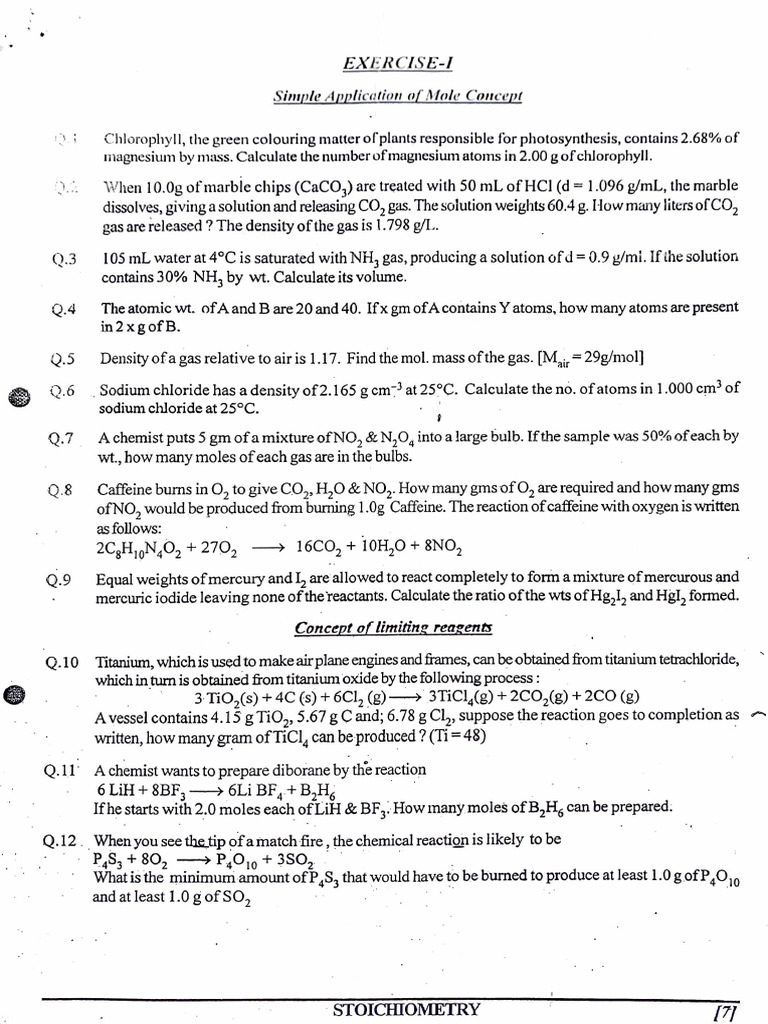 Stoichiometry and Titration | PDF