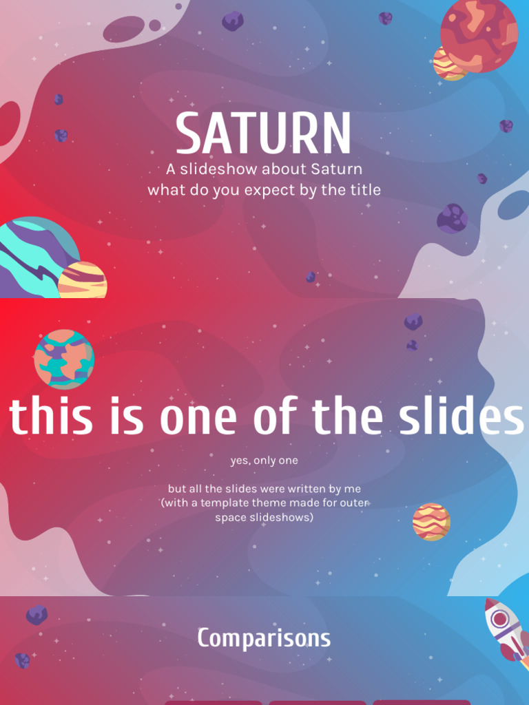 Saturn Facts and Comparisons | PDF | Saturn | Planets