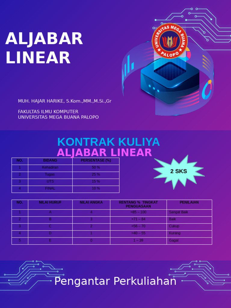 Pertemuan 1 Aljabar Linear | PDF
