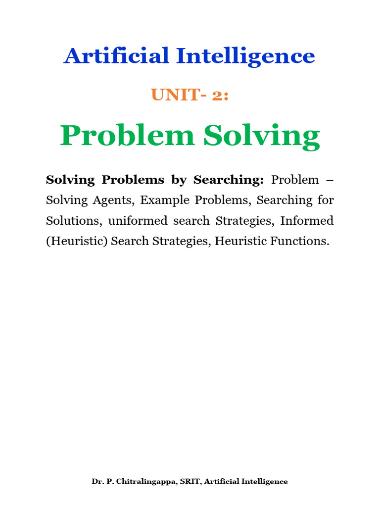 UNIT II - Problem Solving Techniques | PDF