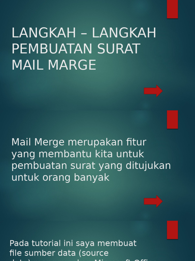 Langkah Pembuatan Mail Marge | PDF