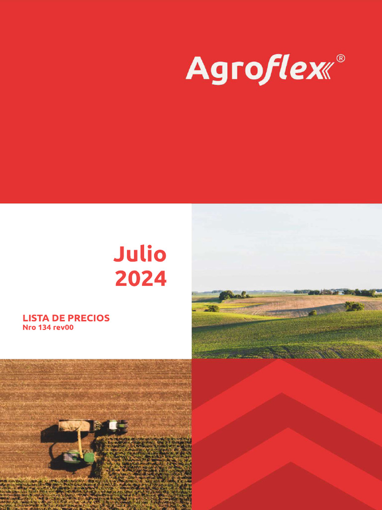 Agroflex - Lista de Precios Nro134 - JULIO-2024 - Rev00 | PDF