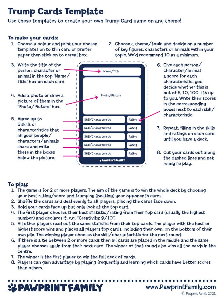 Trump-Cards-Template 1 | PDF