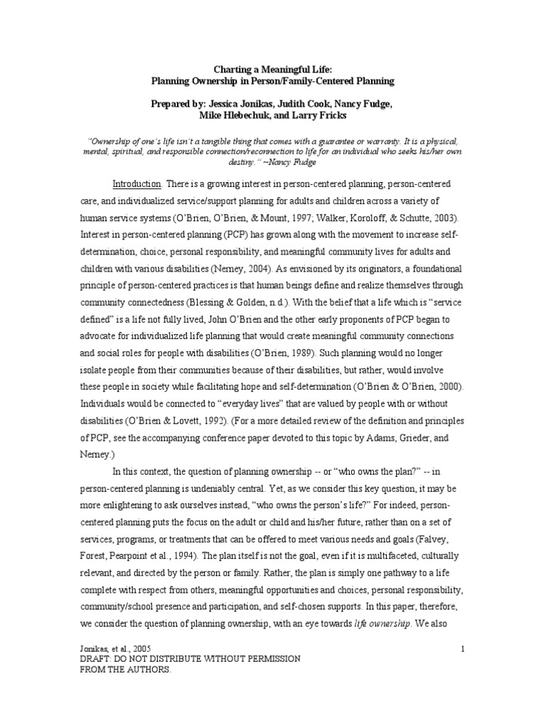 PCP Paper Ownership | PDF | Recovery Approach | Mental Health