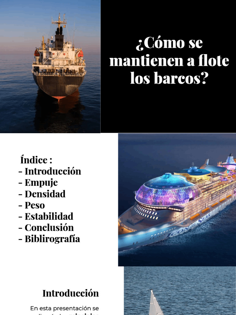 Como Flotan Los Barcos Fisica | PDF
