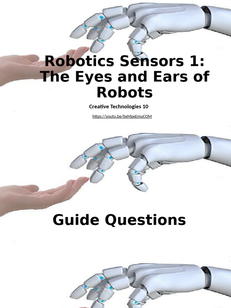 Robotics Sensors 1 The Eyes and Ears of Robots | PDF