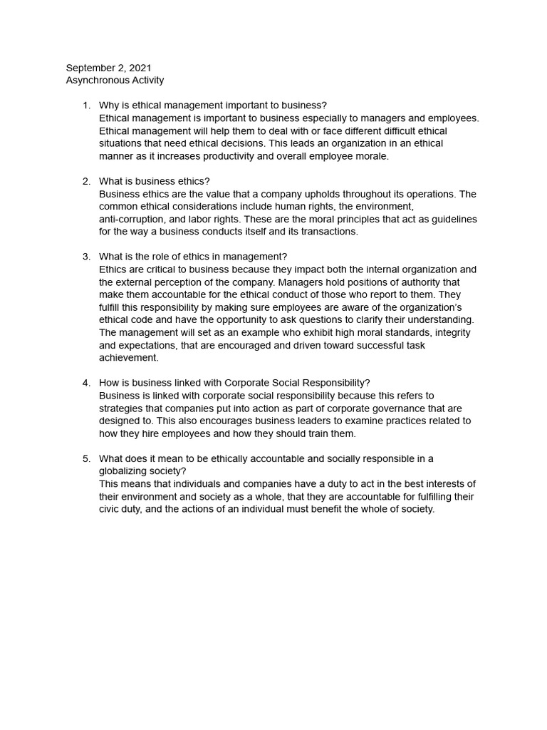 Asynchronous Activity | PDF