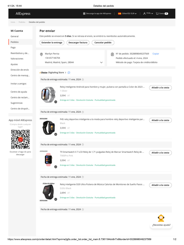 Smartwatch 2 Enero 2024 | PDF