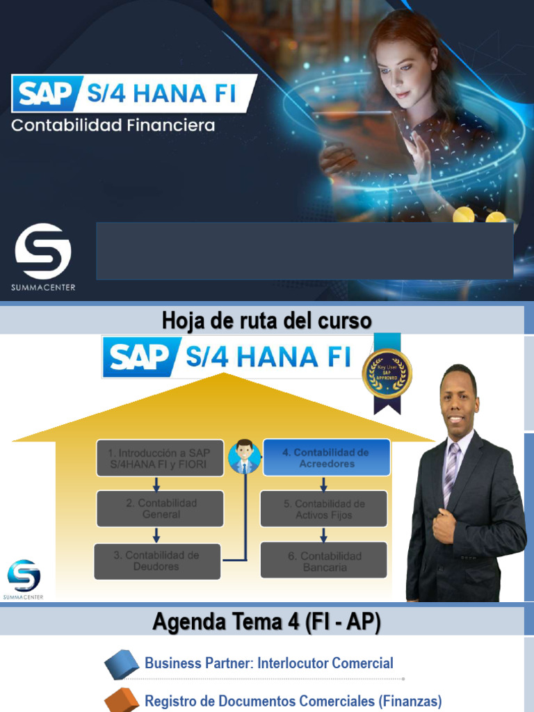 Tema 4 - SAP S4 HANA FI - Cuentas Por Pagar (FI-AP) - Summa Center V2 | PDF