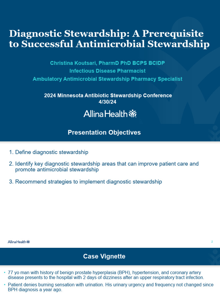 Diagnostic Stewardship | PDF