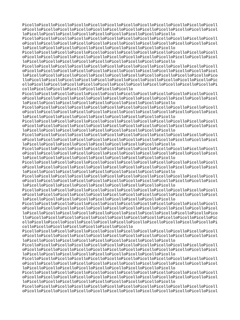 Picollo | PDF