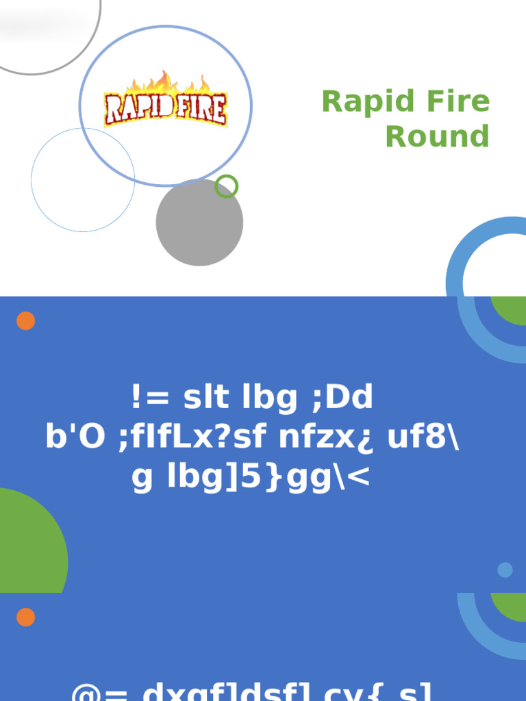 Rapid Fire Round | PDF