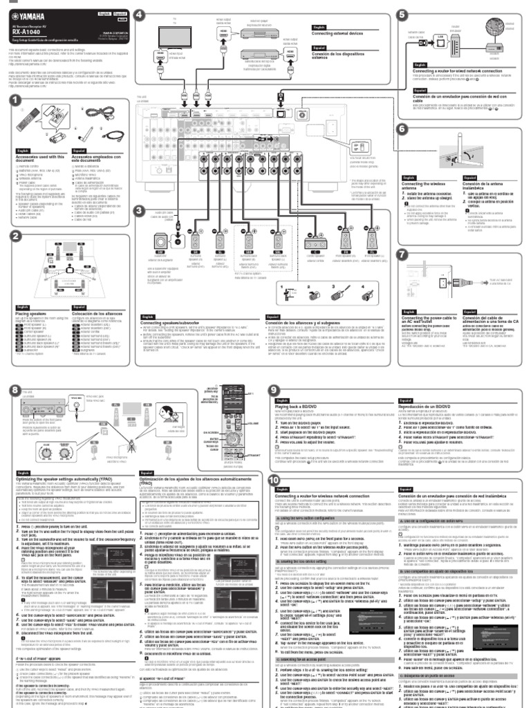 Rx-A1040 Esg RGL | PDF