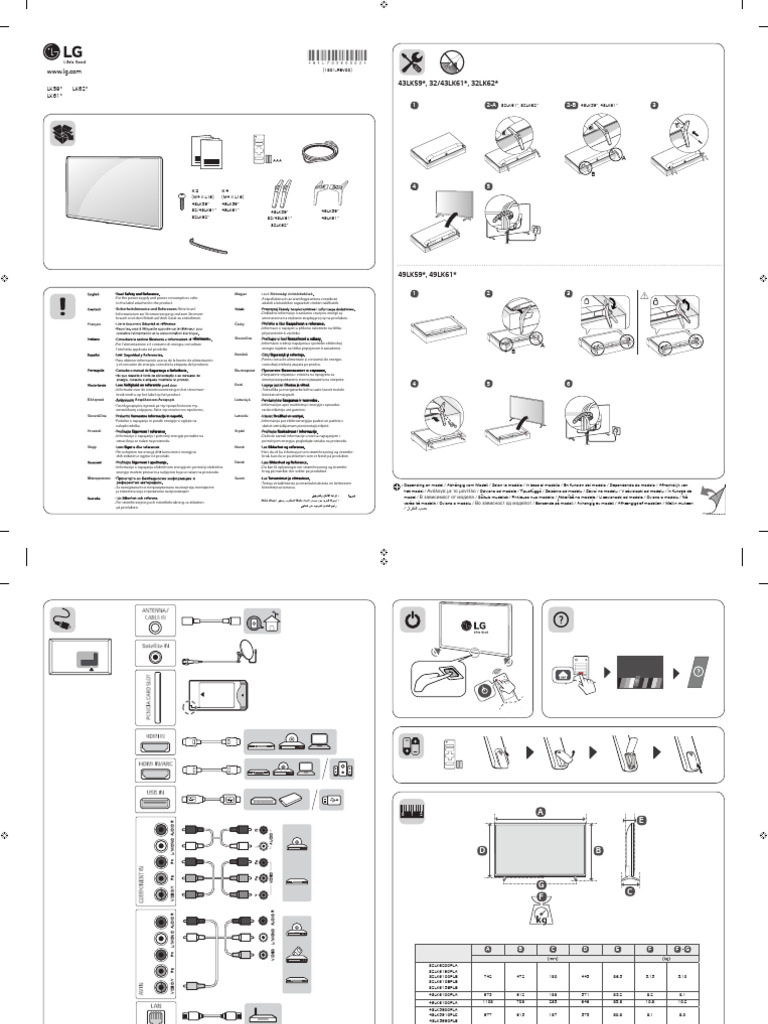 TV LG 80 CM Mode D'emploi | PDF