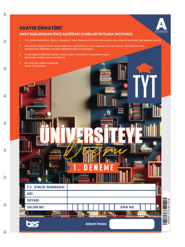@tgdenemeleriv2 2025 BES ÜD TYT 1 | PDF