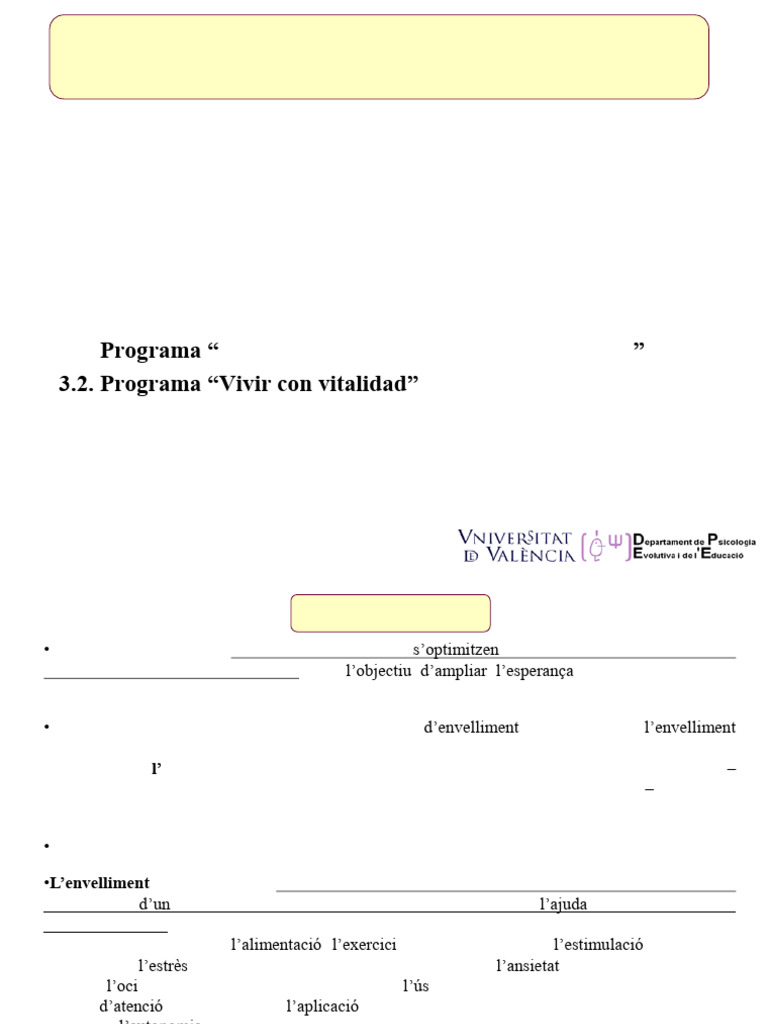TEMA 8. Optimització Evolutiva en La Vellesa. | PDF
