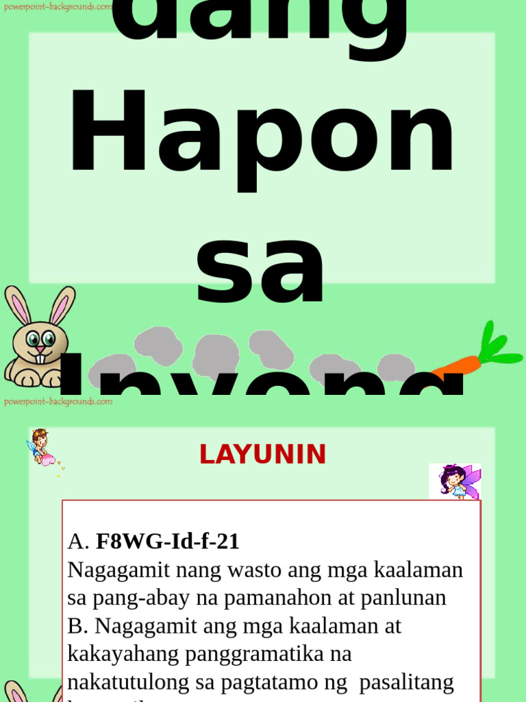 Pang Abay Na Pamanahon at Panlunan | PDF