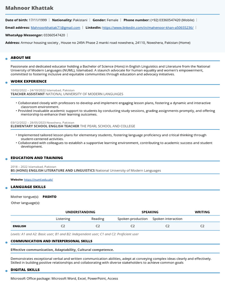 Mahnoor Khattak | PDF