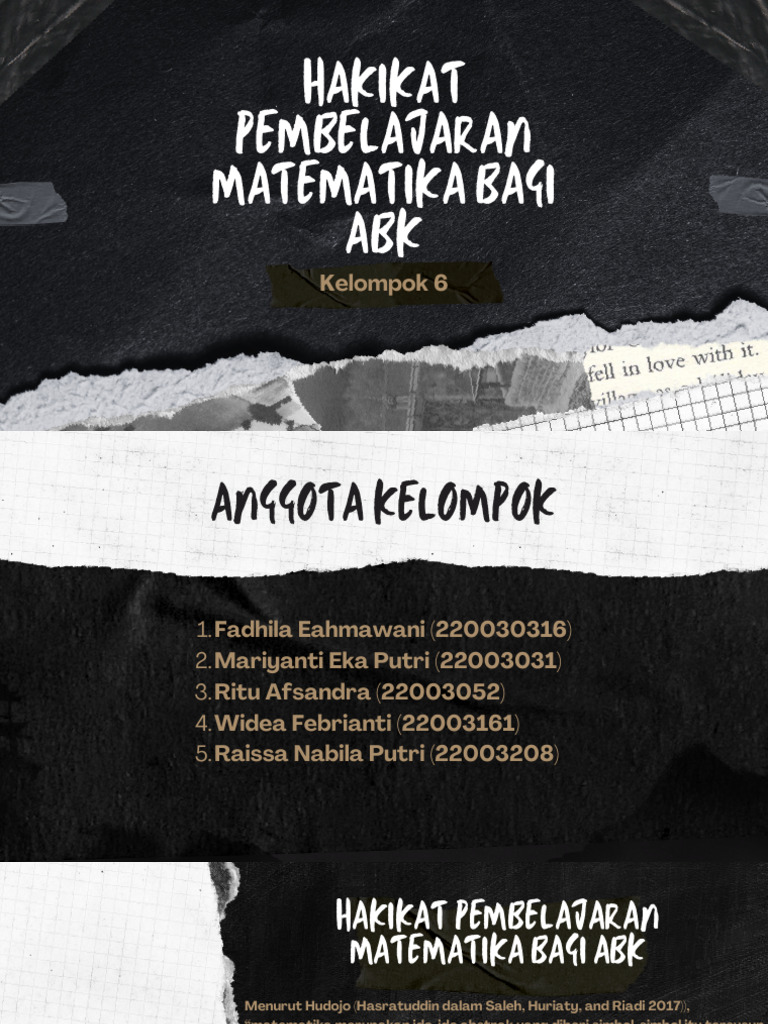 Hakikat Kel 6 P.MTK | PDF